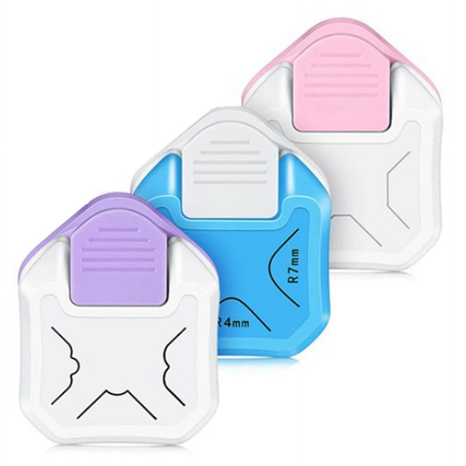 3Pcs Corner Rounder Paper Punch in 3 Styles, 4/7/10mm 1 Cutter, Punches ...