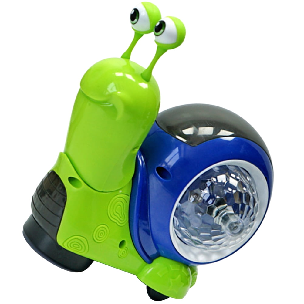 3Pcs Crawling Toys,Crawling Toy Sounding Moving Flashing Baby Snail Toy ...