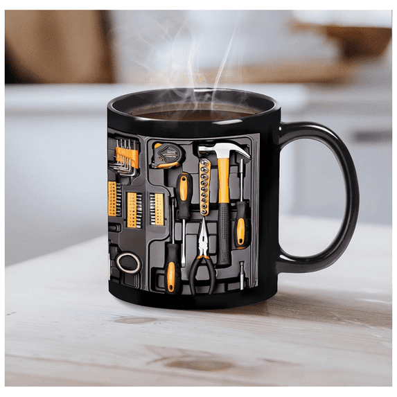 3Pcs Creativity Funny Coffee Mug - Mechanic Toolbox Set Pattern, 11oz ...