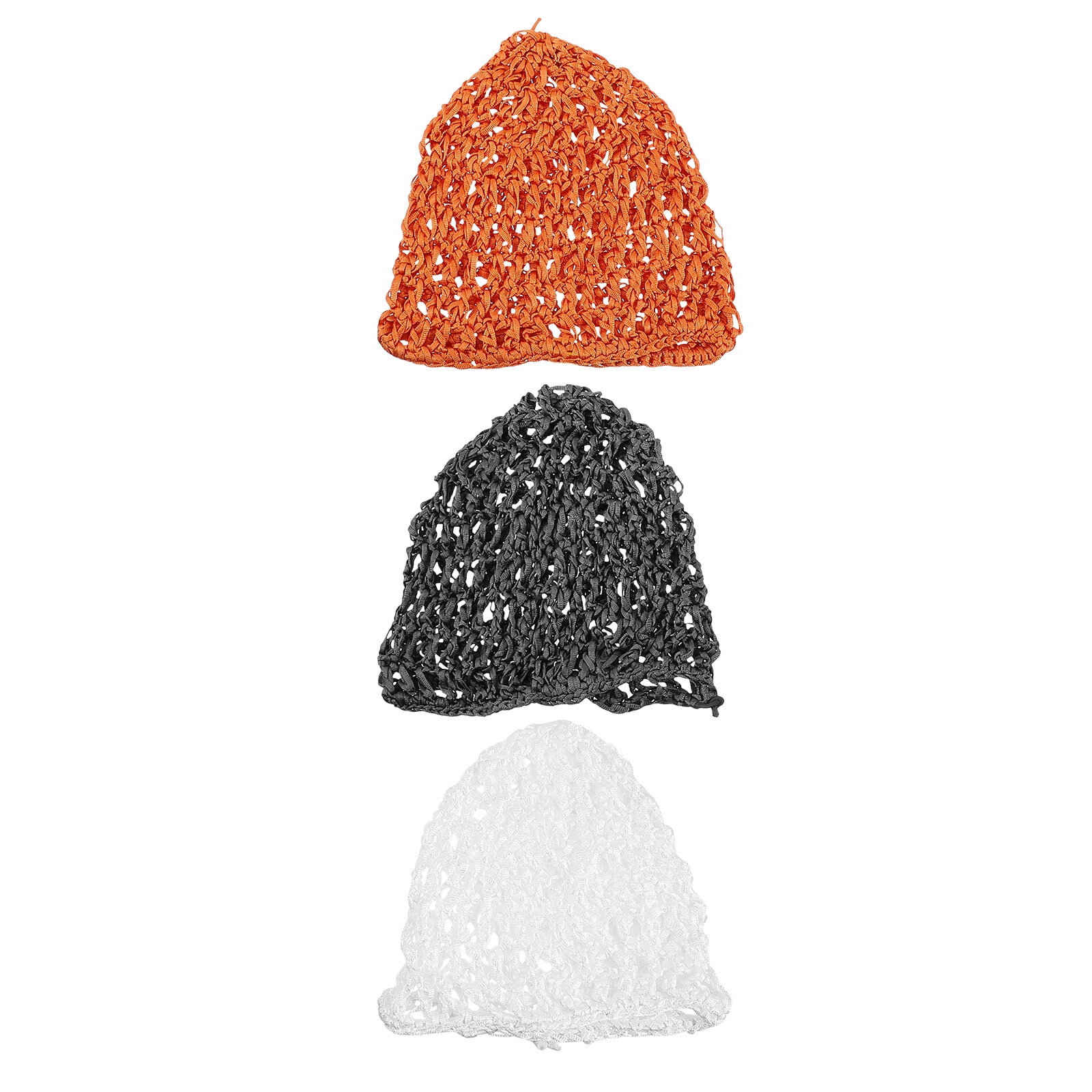 3Pcs Crocheted Hair Nets Girl Hair Hair Mesh Hats Hair Care Net for ...