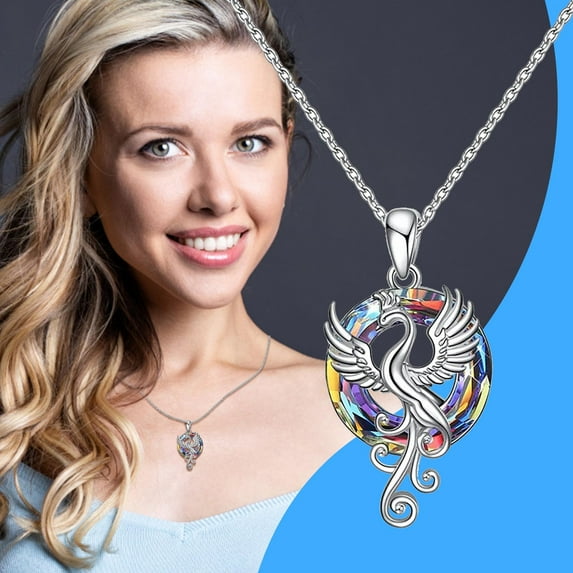 3Pcs Crystal Pendant Necklace Vacemry Women's Fashion Necklace with ...