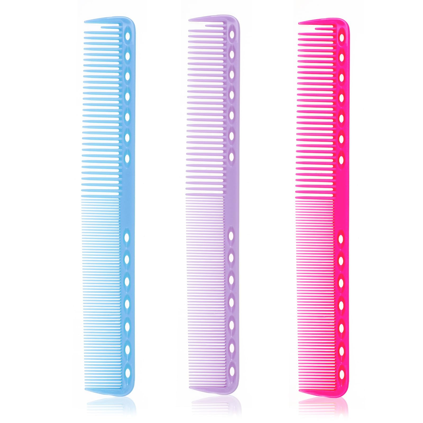 3Pcs Cutting Combs for Hair Stylist, Haircutting Fiber Combs Barber ...