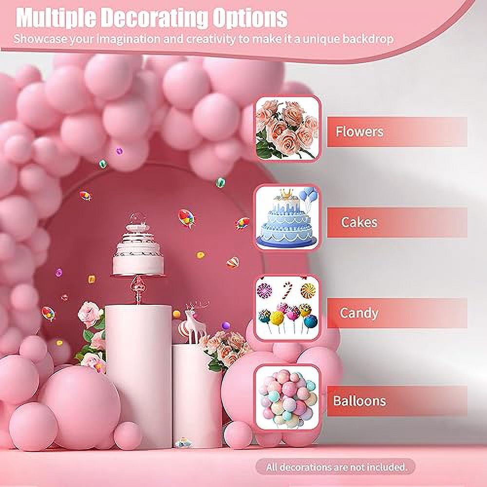 3Pcs Cylinder Pedestal Stands for Parties, White Round Cylinder Stands ...