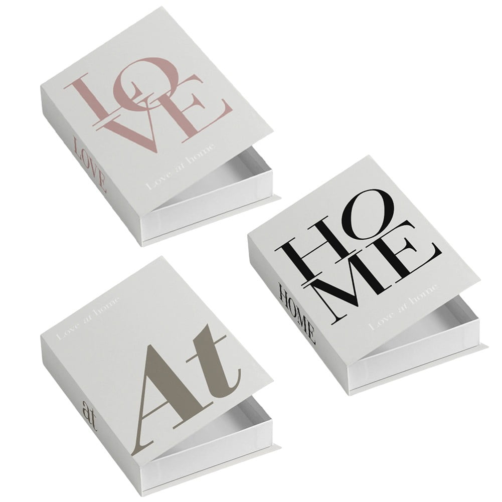 3Pcs Decor Book Box Magnetic Opening Decorative Books Fashion Design ...