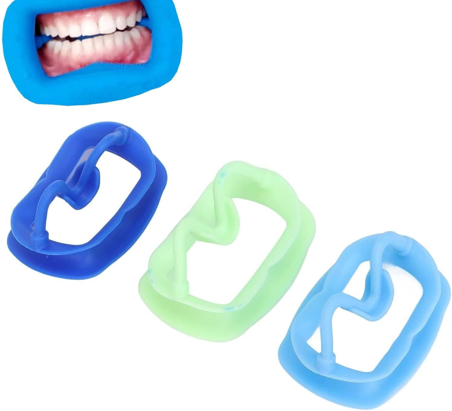 3Pcs Dental Cheek Retractor, Silicone Mouth Opener Reusable Intraoral ...