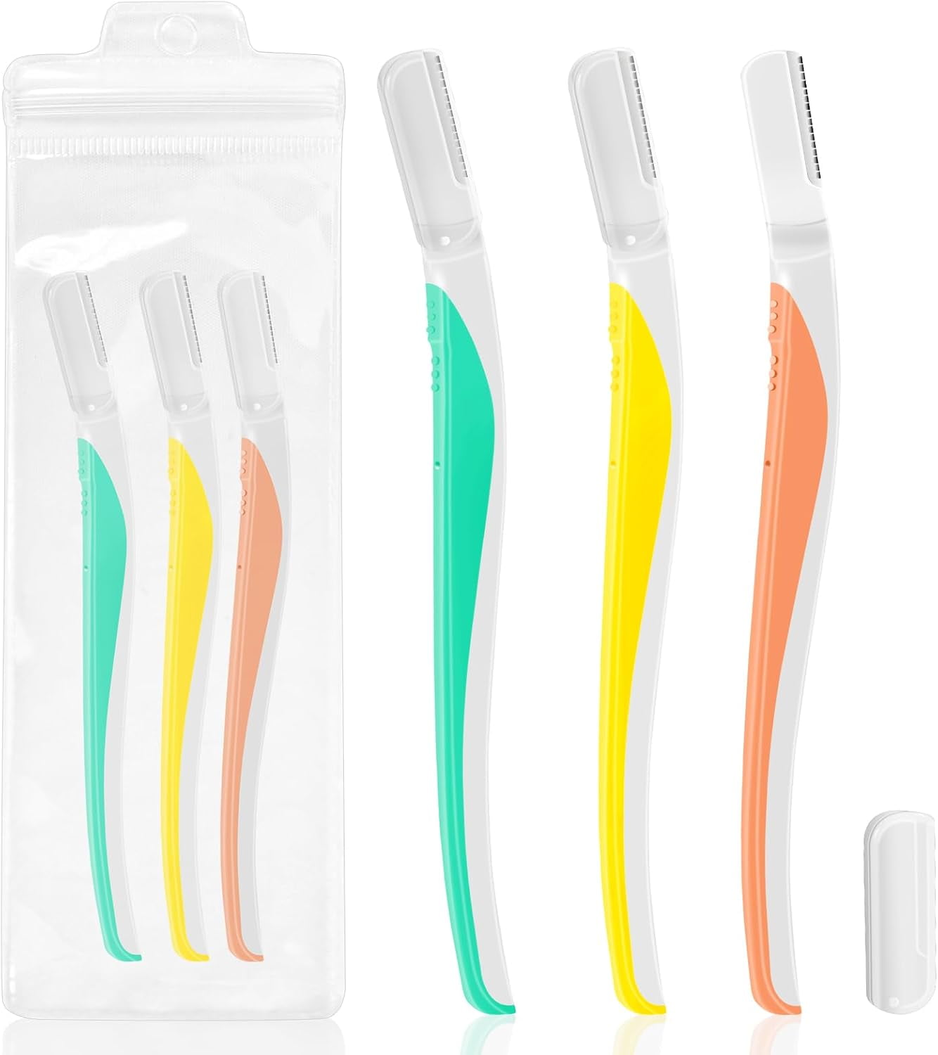 3Pcs Dermaplaning Tool Set - Facial & Eyebrow Razors for Women ...