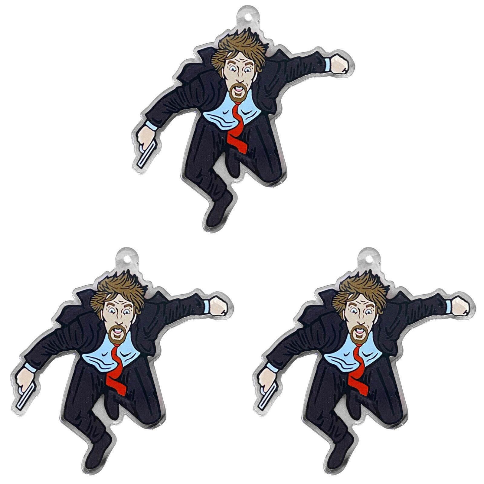3Pcs Die Hard Christmas Ornament, Hans Gruber Ornaments for Christmas ...