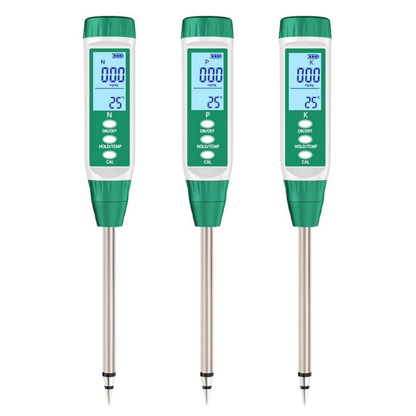 3Pcs Digital Soil Nutrient Tester Meter -K Nitrogen/Phosphorus ...