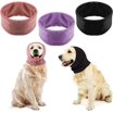 3Pcs Quiet Ears for Dogs, Dog Snoods Ear Covers for Noise (Black+Pink ...