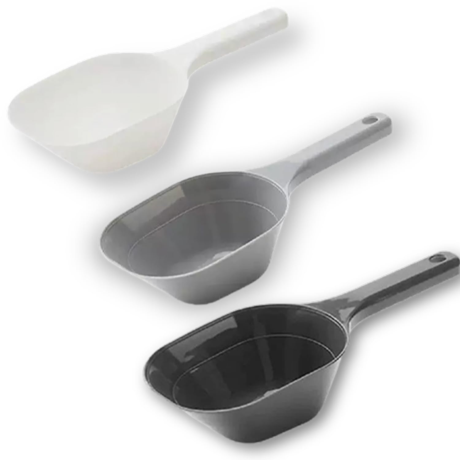 3Pcs Dog Food Scoop, 1 Cup Plastic Pet Food Scoop With Measuring Lines ...