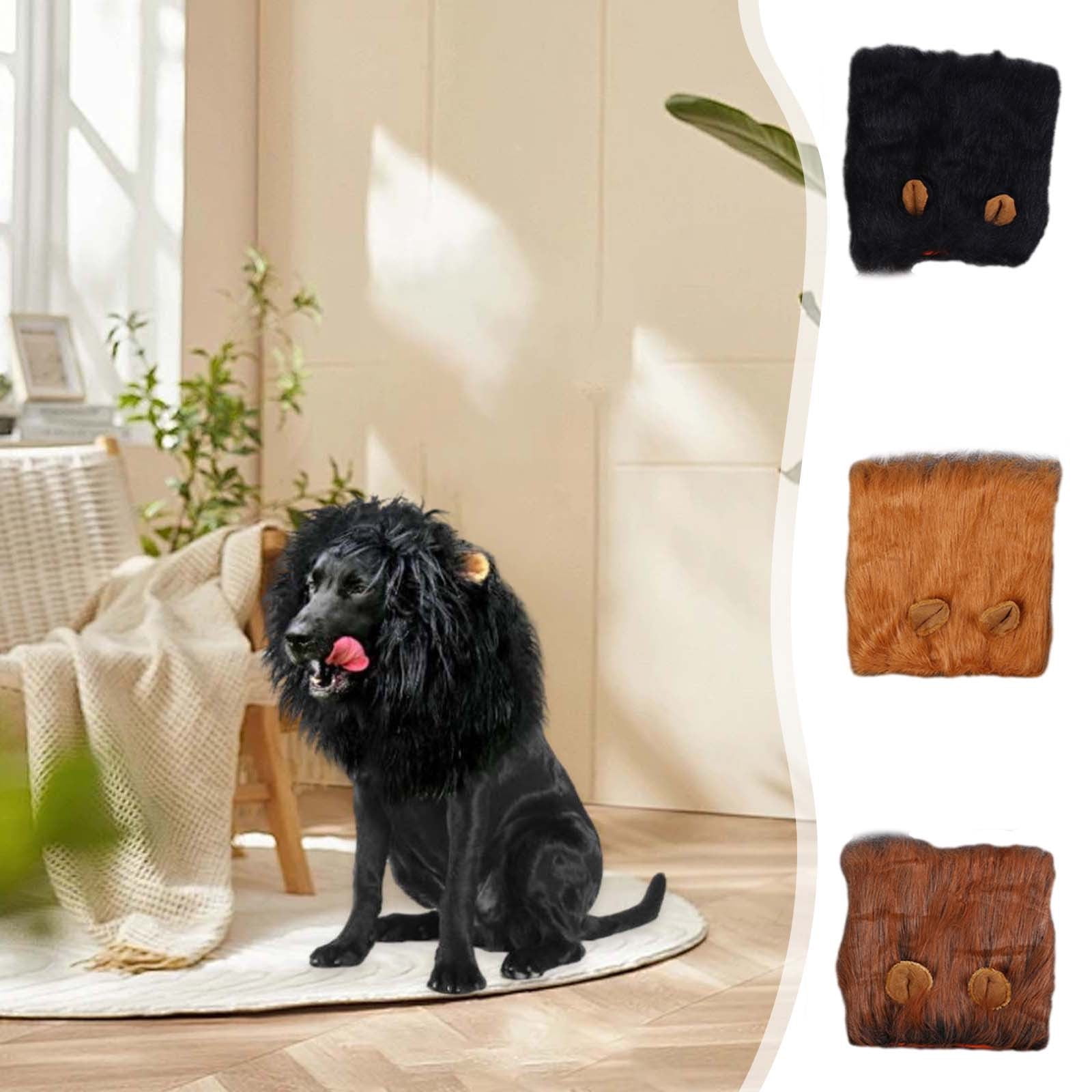 3Pcs Dogs Lions Mane 3 Colors Lion Mane Costume for Dog, Realistic Lion ...