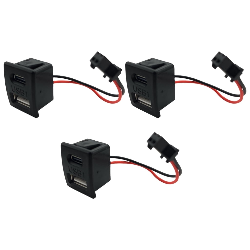 3Pcs Double Layer Charging Socket with USB and Type C for Home, Office ...