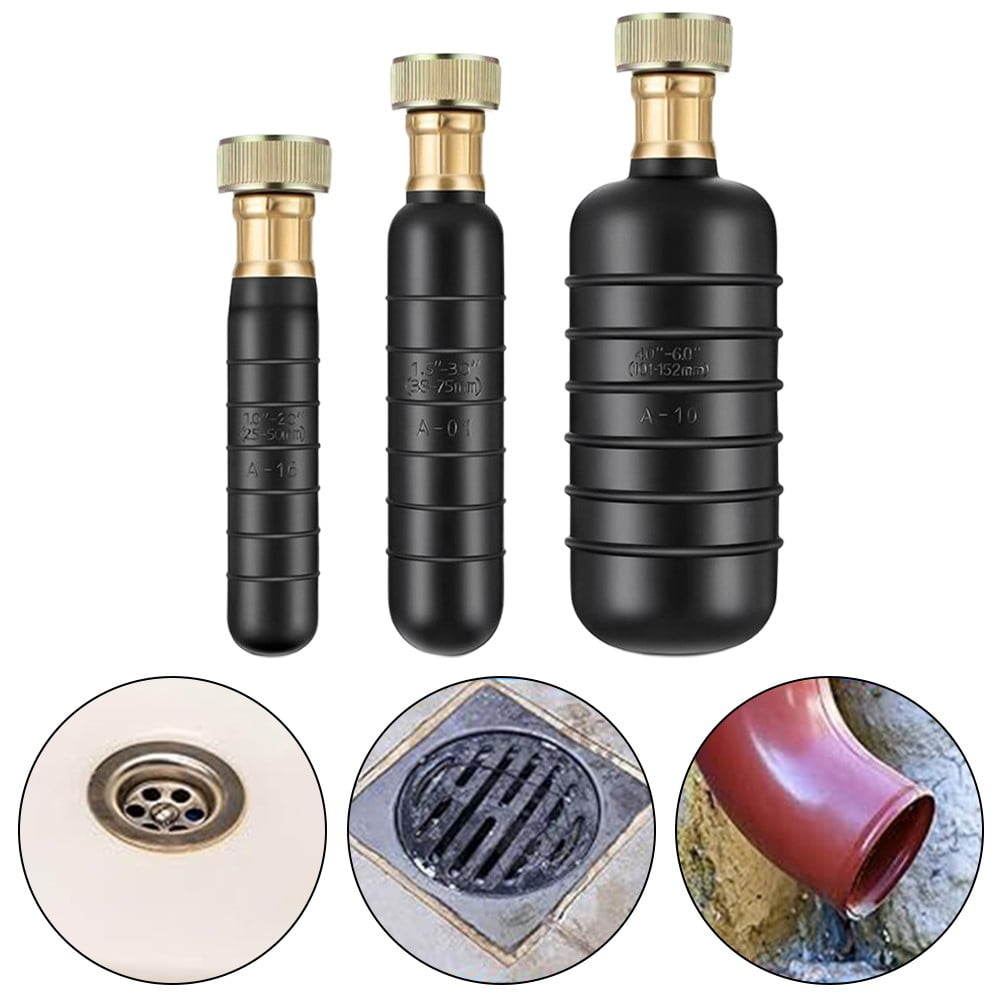 3Pcs Drain Bladder Kit Drain Rubber Bladders Unclogger Pipes Drain ...