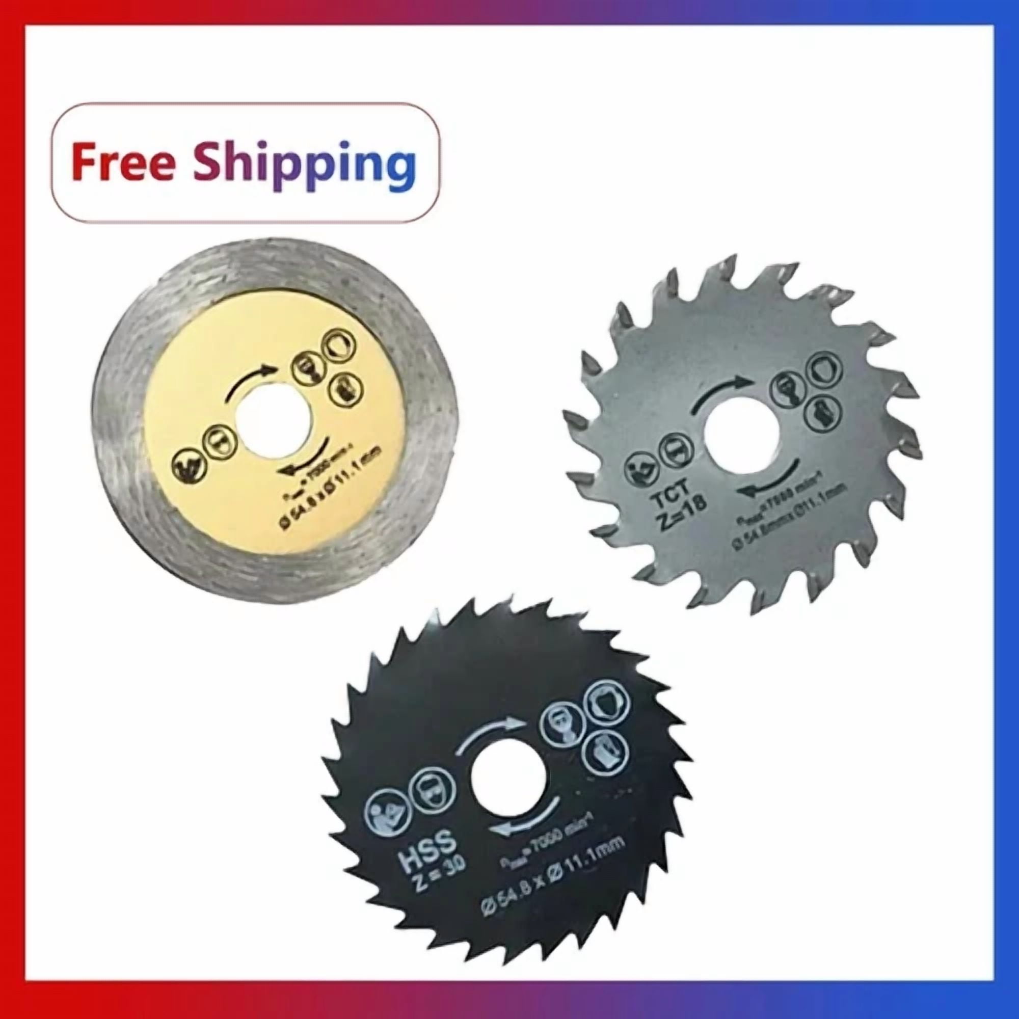 3Pcs Drill Accessories Mini Circular Saw Blades Power Tools Wood ...