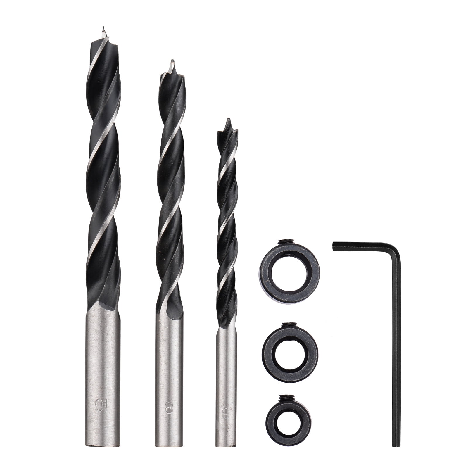 3Pcs Drills Bits 6Mm 8Mm 10Mm Drill Bit Set for Woodworking - Walmart.com
