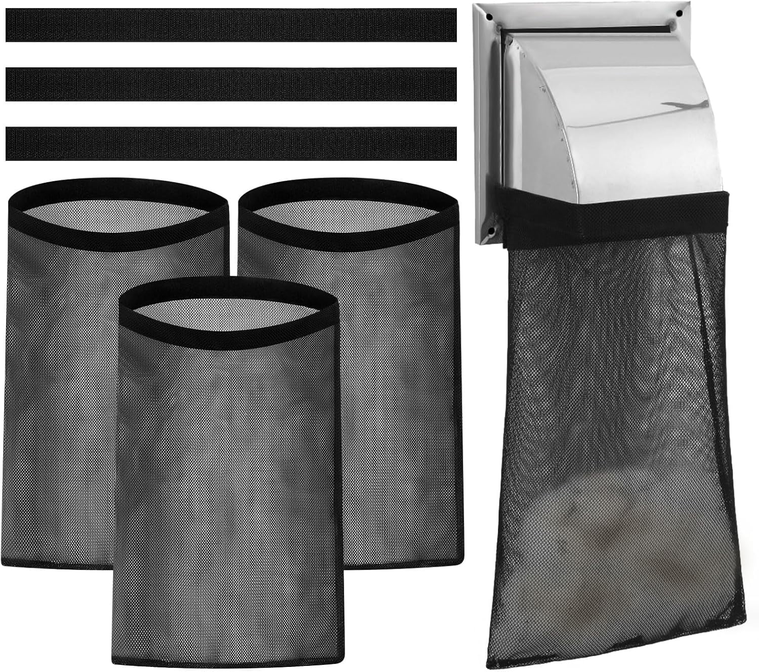 3Pcs Dryer Vent Lint Bag, Lint Trap Catcher for Dryer Vent, Lint Vent ...
