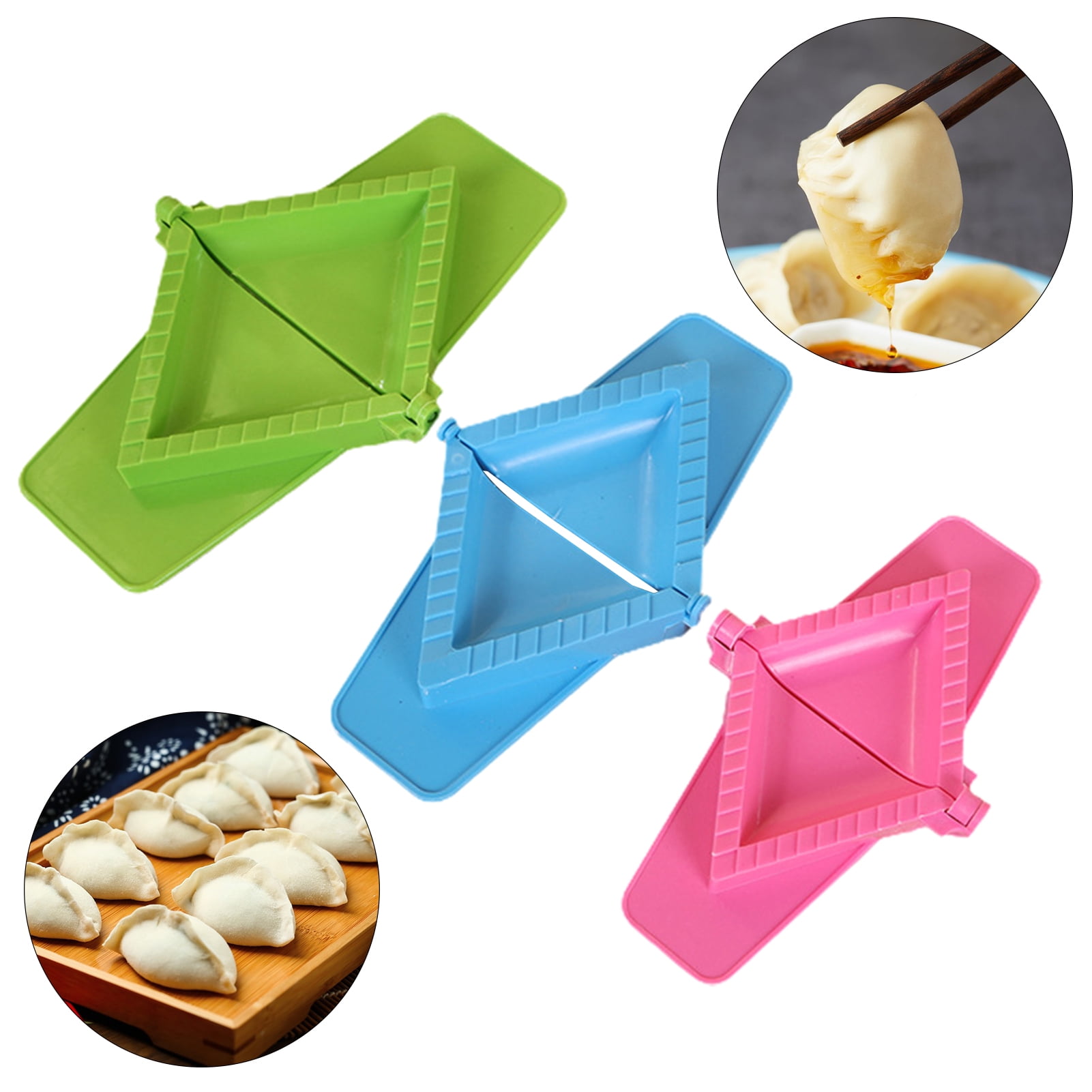 3Pcs Dumpling Maker - Non-stick, Food Grade Plastic, Quick Release ...
