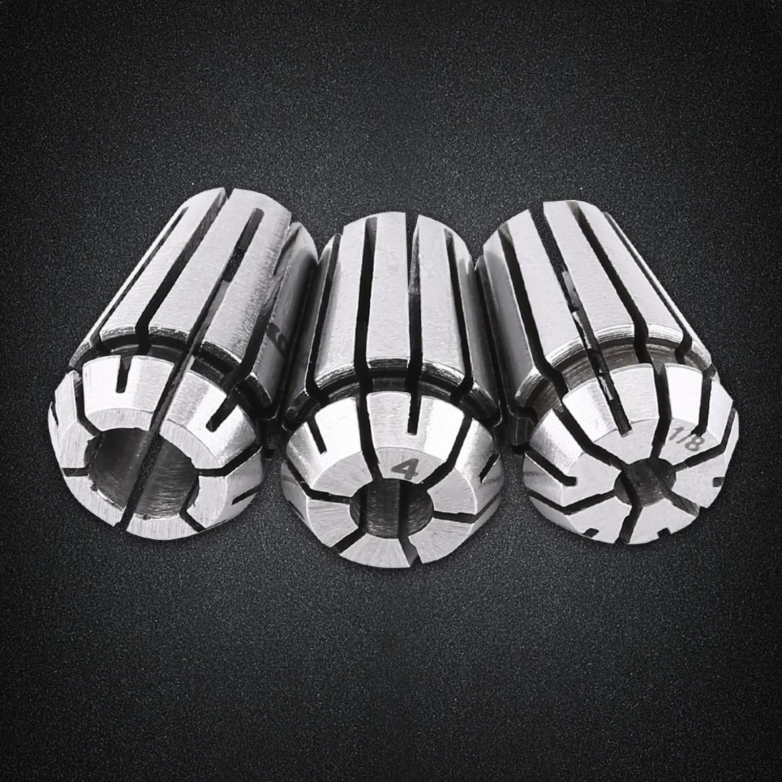 3Pcs ER11 CNC Collet Set For Milling Lathe Tool - 4mm 6mm 1/8 Inch 3 ...