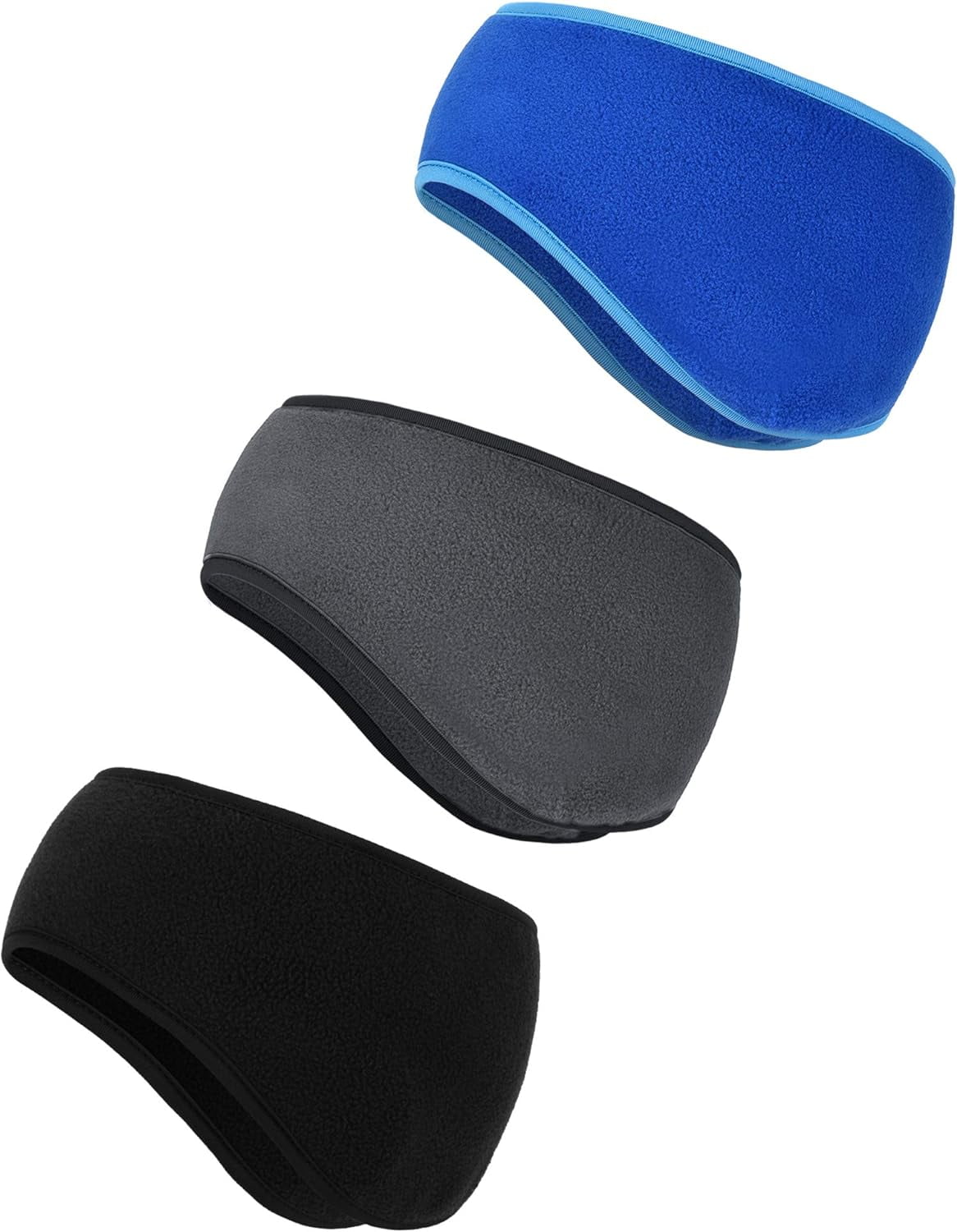3Pcs Ear Warmer Fleece Headbands Ear Muffs Winter Running Gear for ...