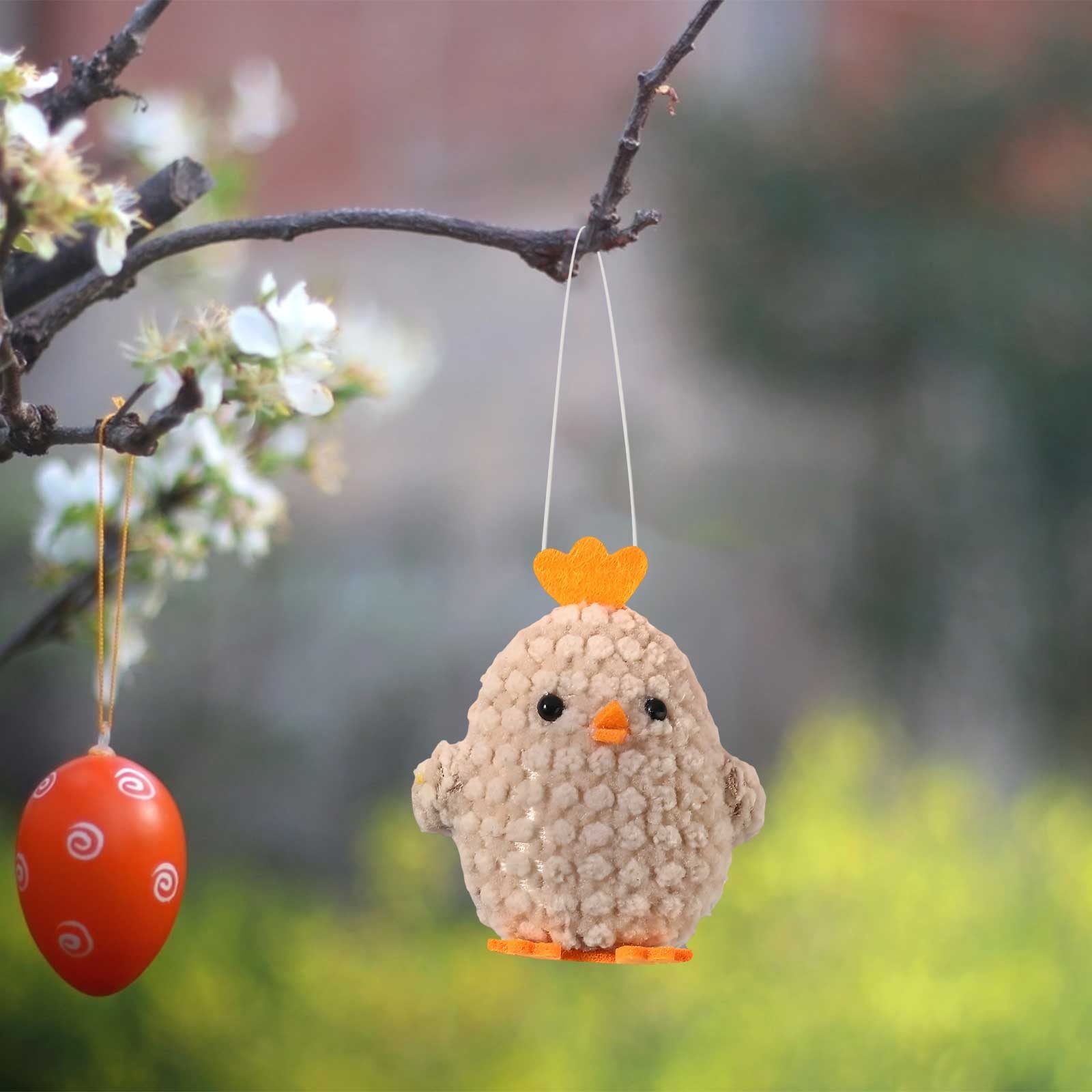 3Pcs Easter Chick Ornament Vacemry Cute Colorful Chick Costume Hanging ...