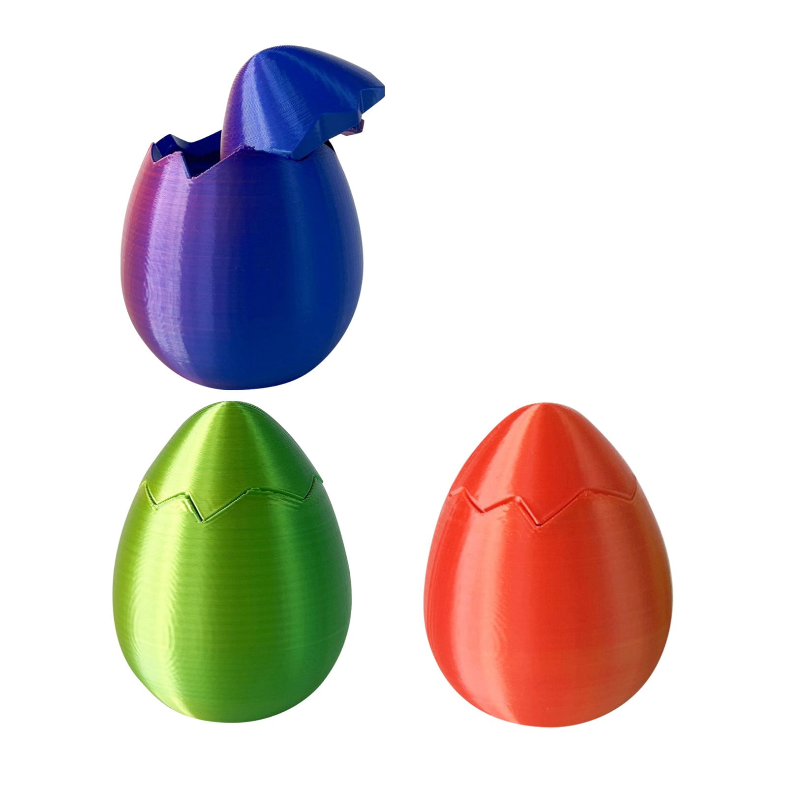 3Pcs Easter Egg Shaped Gift Jar, Surprise Gift Egg, 3D Printed, Can ...