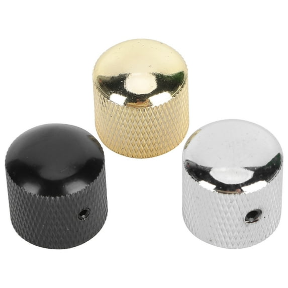 3Pcs Electric Guitar Control Knobs with Iron Dome for Adjusting Tone ...