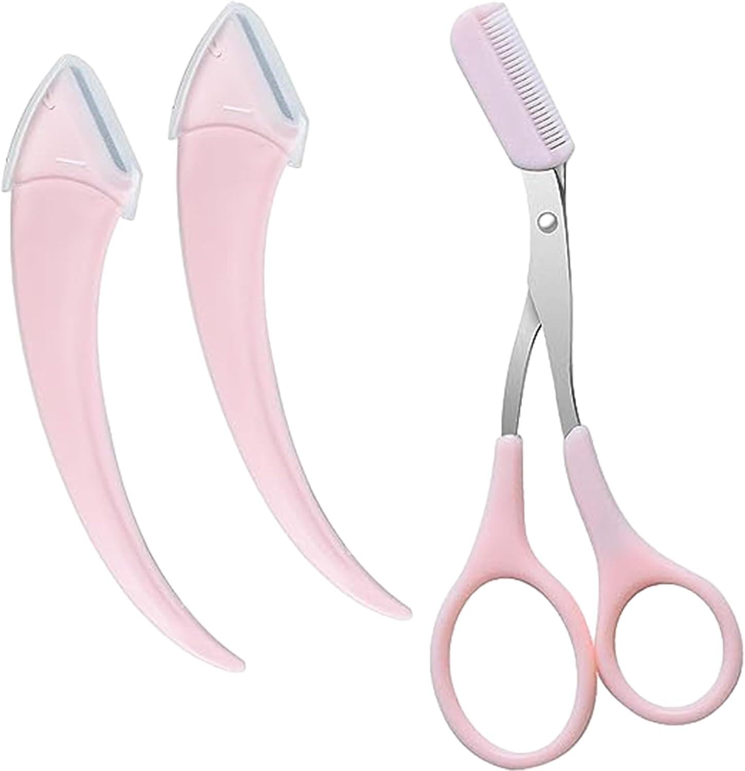 3Pcs Eyebrow Scissors with Comb,Eyebrow Trimmer Scissors,Cut Scissor ...