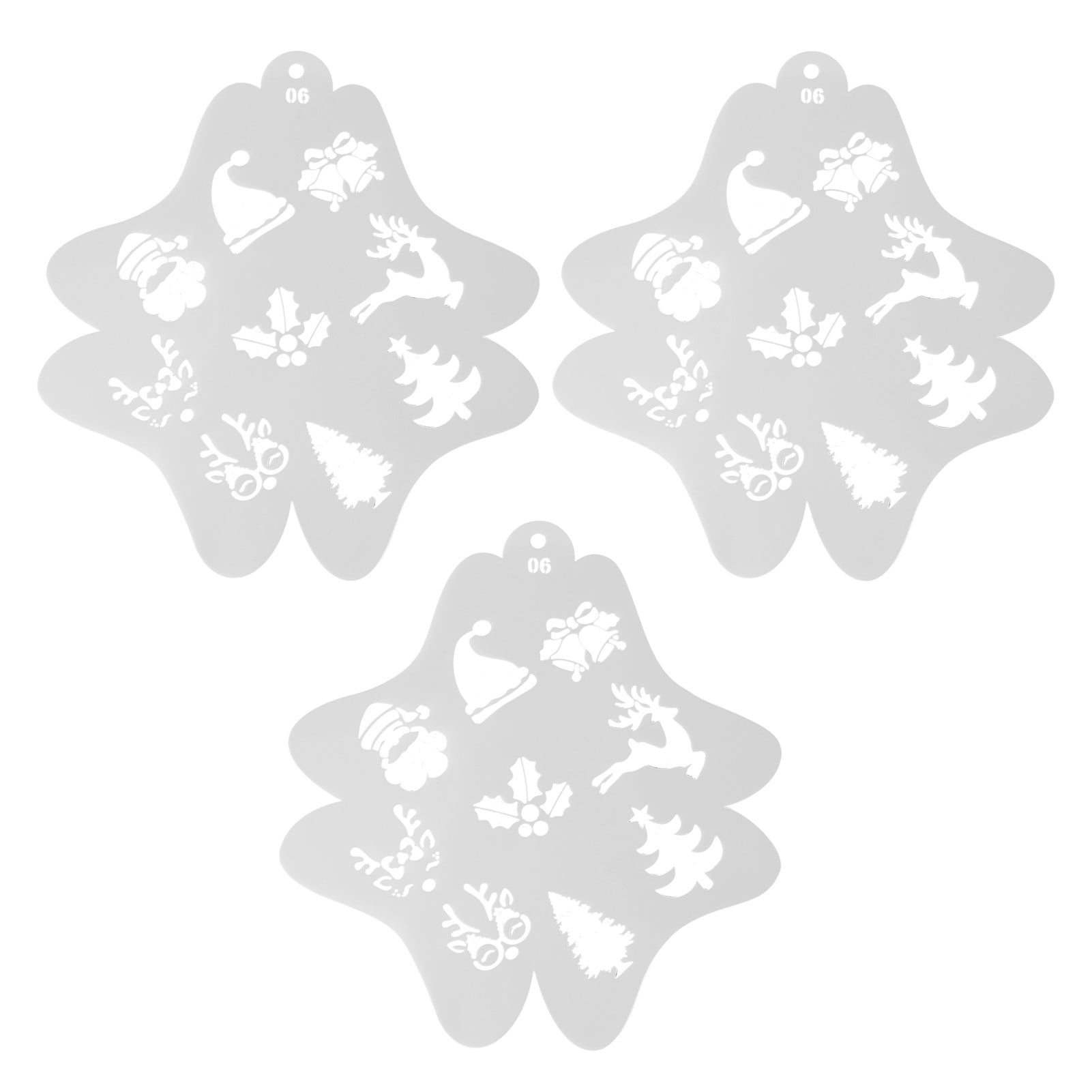 3Pcs Face Paint Stencils Hollow Face Body Painting Templates Face ...