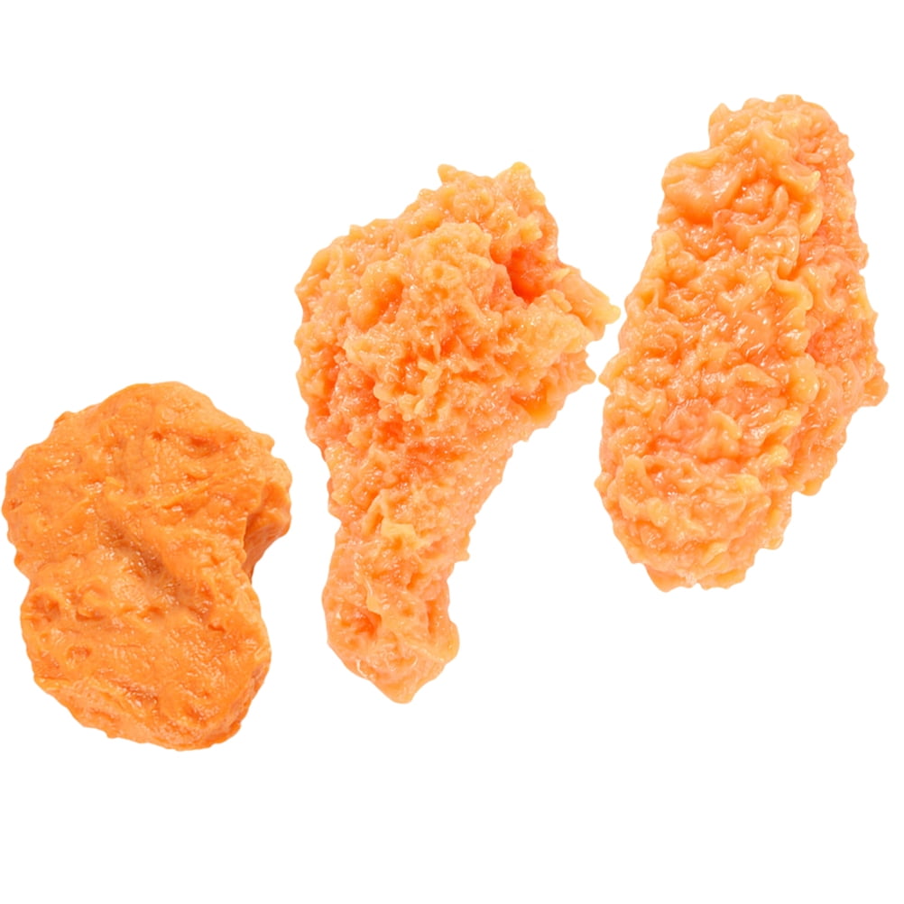 3Pcs Fake Food Model Simulation Roasted Chicken Food Prop Fake Meat ...