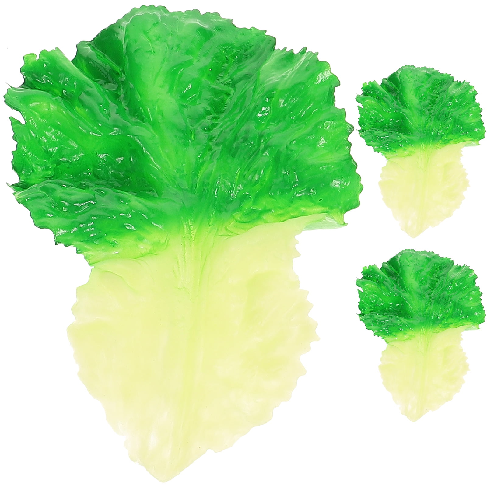 3Pcs Fake Vegetable Model Decorative Vegetable Leaf Decors Kitchen ...