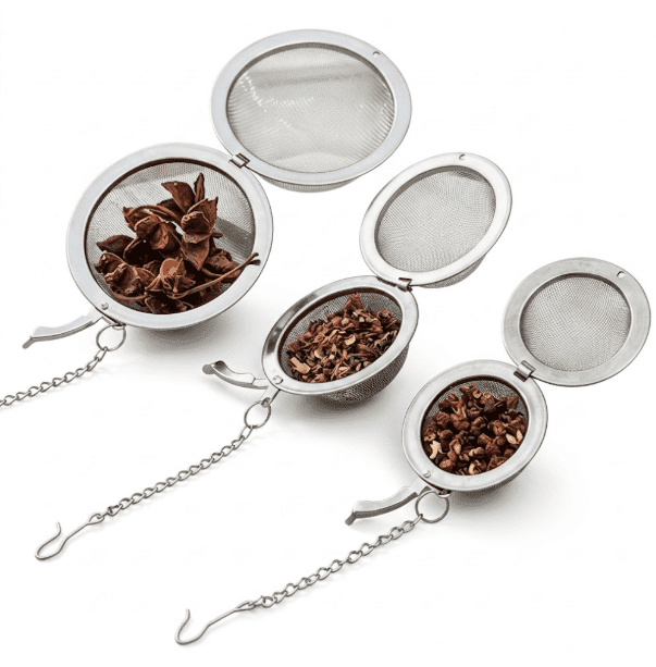 3Pcs Fine Mesh Stainless Steel Tea Infuser Ball for Loose Leaf Tea ...