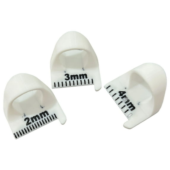 3Pcs Finger Sewing Ruler with Millimeter Scale Patchwork Stitching Aid ...