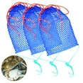 3Pcs Fishing Bait Bags, Crab Bait Cages, Mesh Snare Traps for Crawfish ...