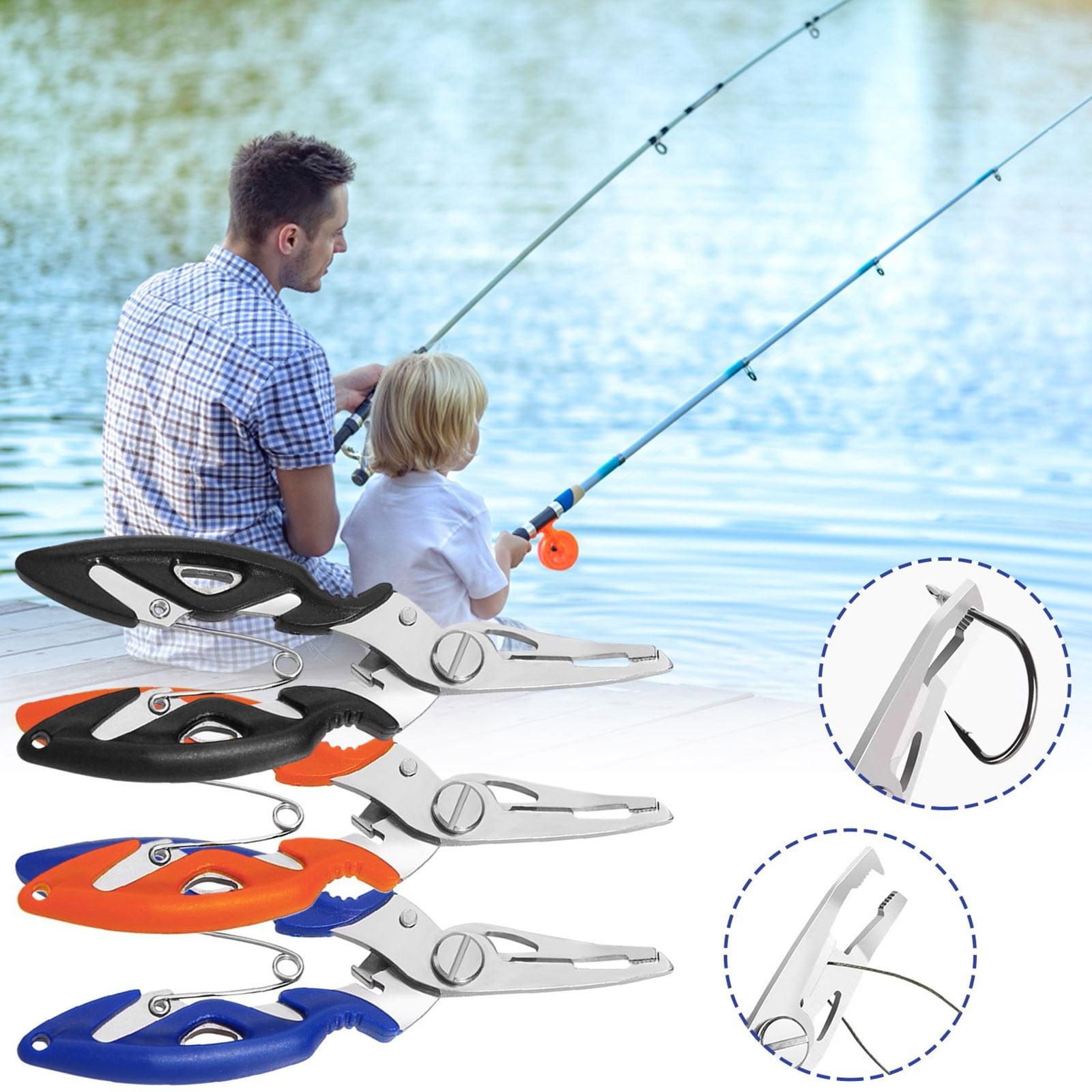 3Pcs Fishing Pliers Under $5! Yannianjz Multi-Function Elbow Fishing ...