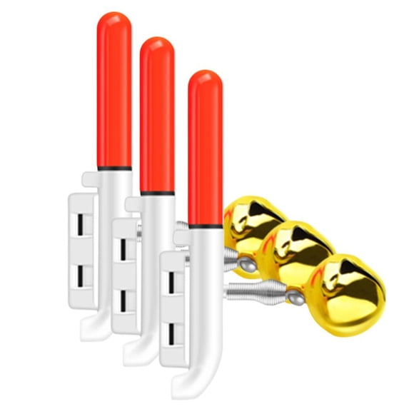 3Pcs Fishing Rod Tip Light with Bell, Fishing Alarm Bell, Night Light ...