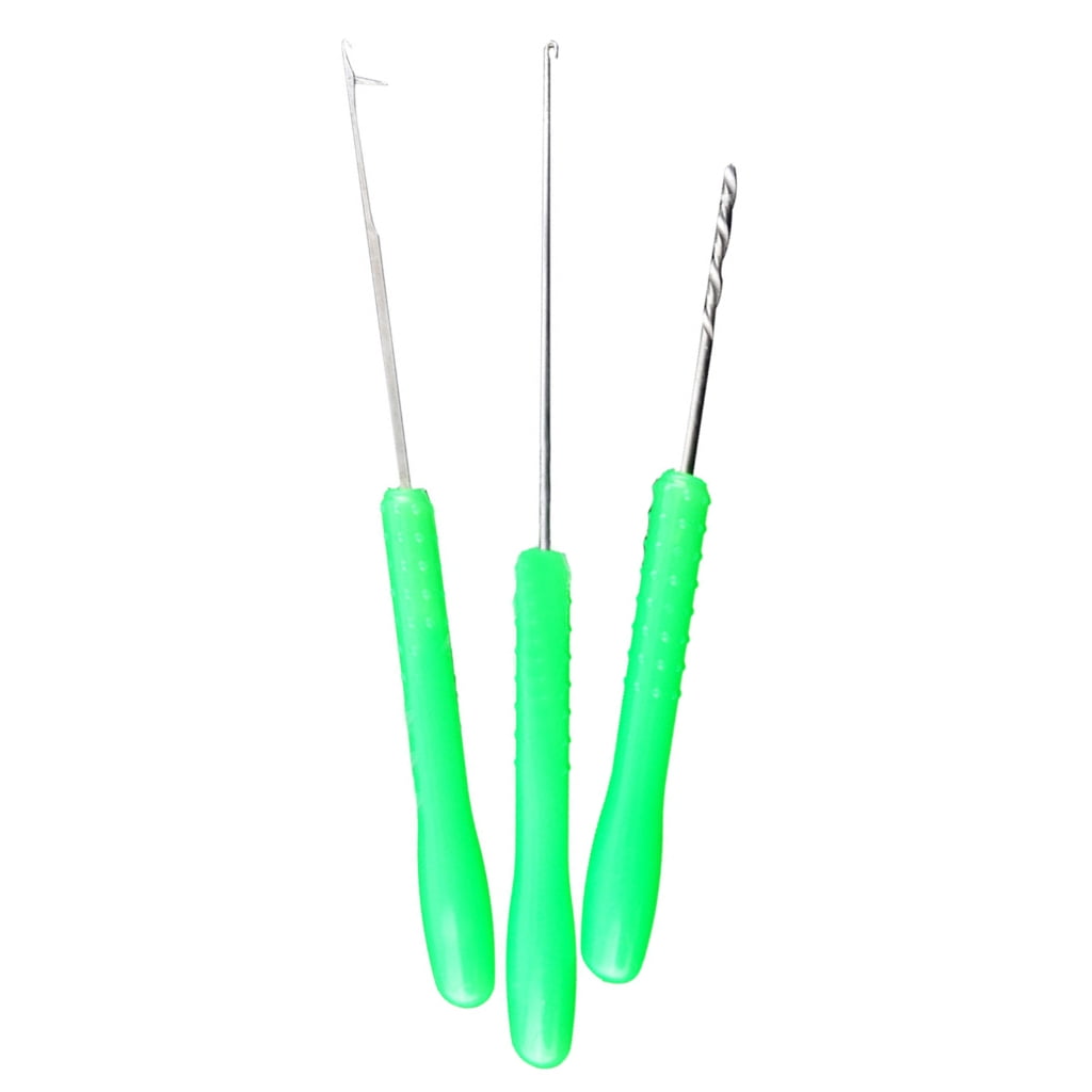 3Pcs Fishing Splicing Needle Baits Boilie Drill Stringer Hook Needle ...