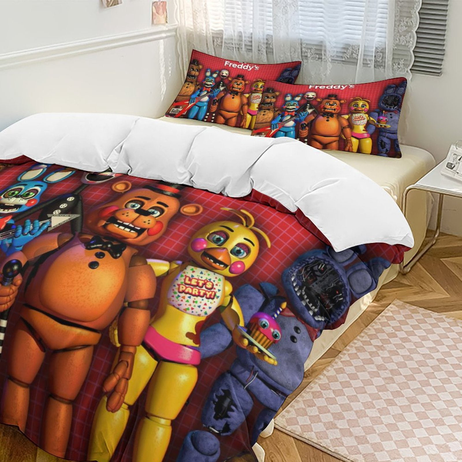 3Pcs Five Nights At Freddy's Theme Room Decor Comforter Bedding Set ...