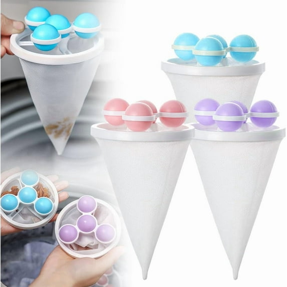 3Pcs Floating Hair Filtering Mesh Removal, 2025 New Reusable Lint ...