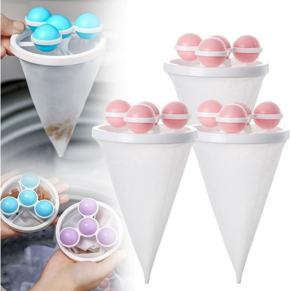 3Pcs Floating Hair Filtering Mesh Removal, 2026 New Reusable Lint ...