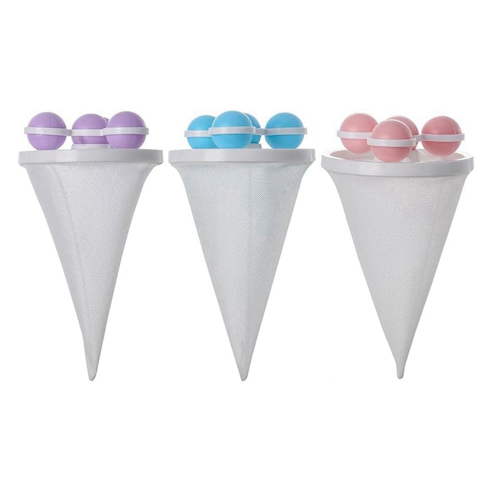 3Pcs Floating Hair Filtering Mesh Removal, Reusable Washing Machine ...