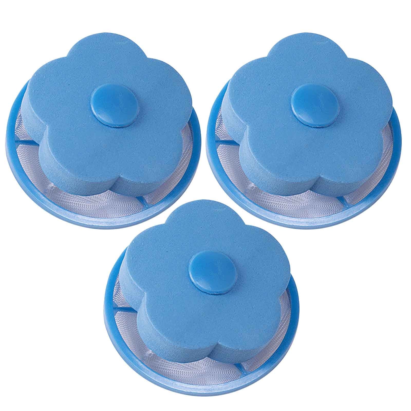 3Pcs Floating Laundry Lint Reusable Washing Machine Lint Catcher Pet ...