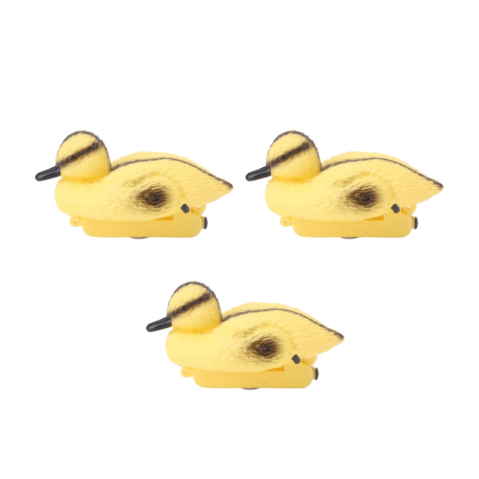 3Pcs Floating Yellow Duckling Realistic Plastic Duck Fish Pond Ornament ...