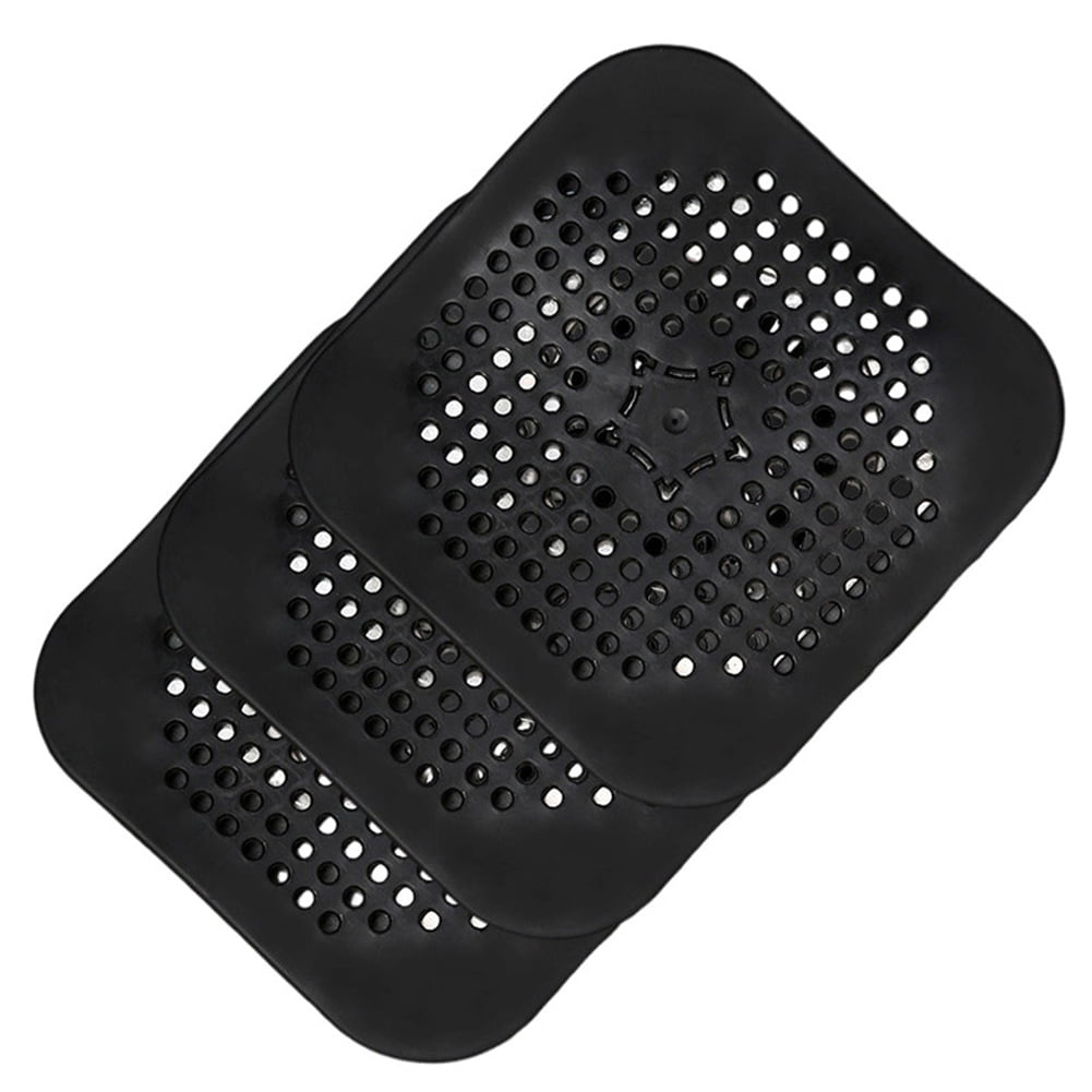 3Pcs Floor Drain Cover Suction Cup Drainage Outlet Cover TPR Hair ...