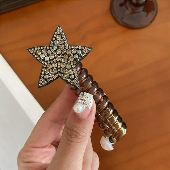 3Pcs Flower Hair Ring Yannianjz Flower Hair Ring Heart Hair Band, Bear ...