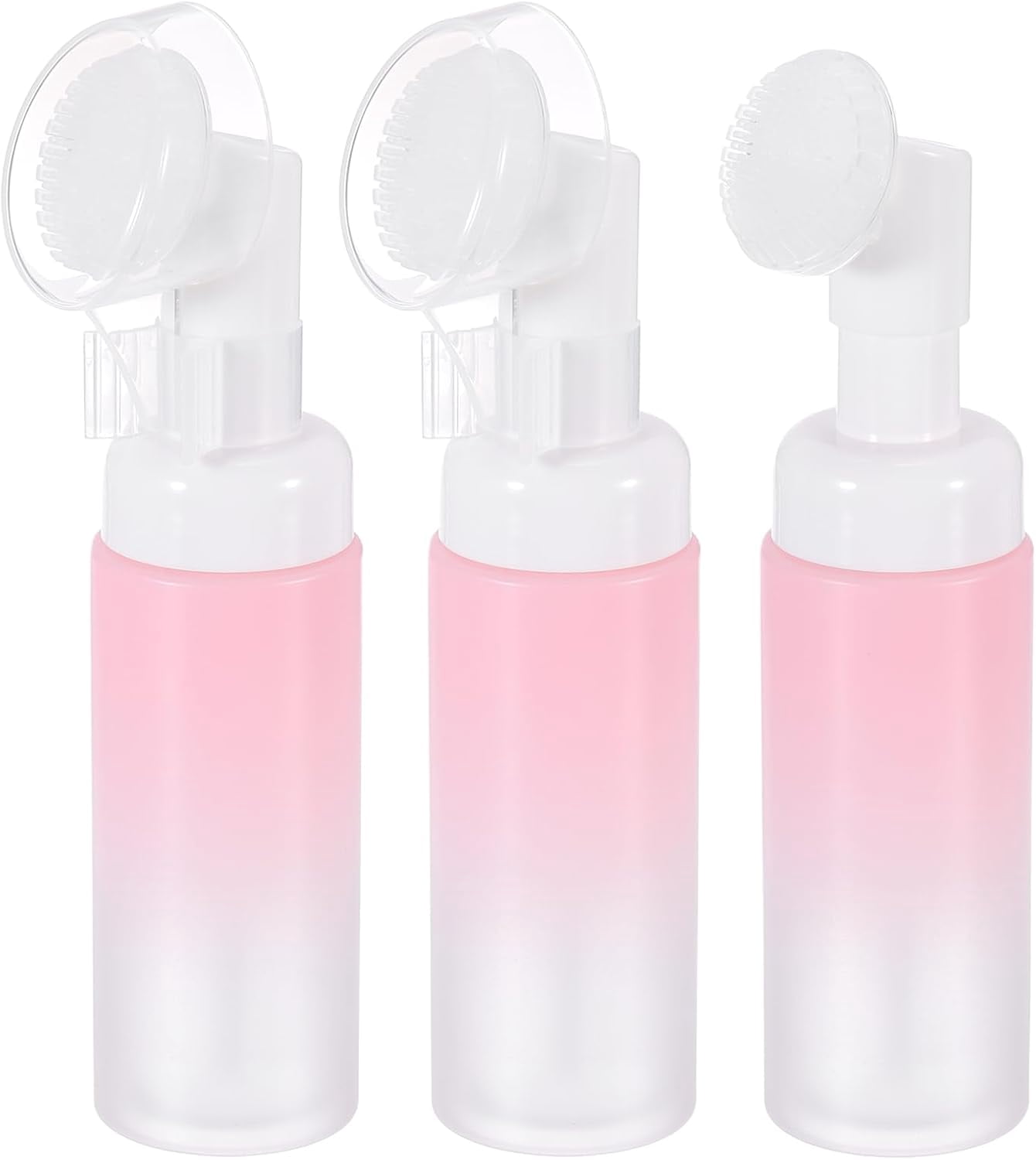 3Pcs Foam Pump Bottle with Brush, 2oz / 60ml Empty Foaming Dispensers ...