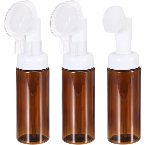 3Pcs Foam Pump Bottle with Brush, 2oz / 60ml Empty Foaming Dispensers ...