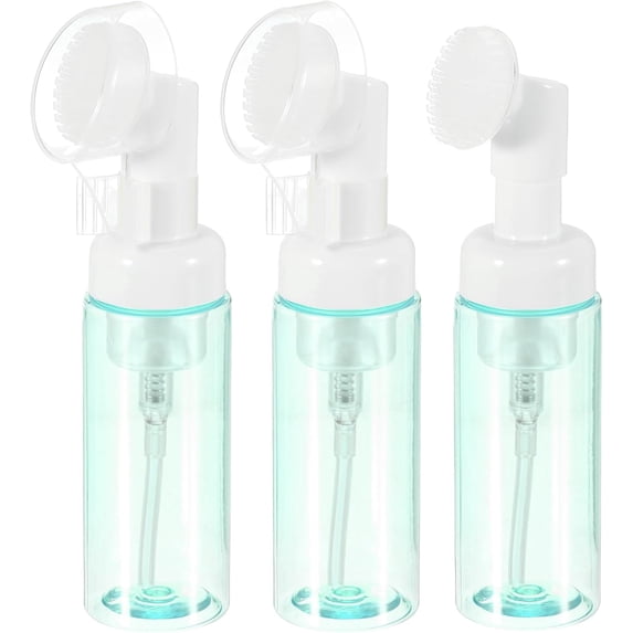 3Pcs Foam Pump Bottle with Brush, 2oz / 60ml Empty Foaming Dispensers ...