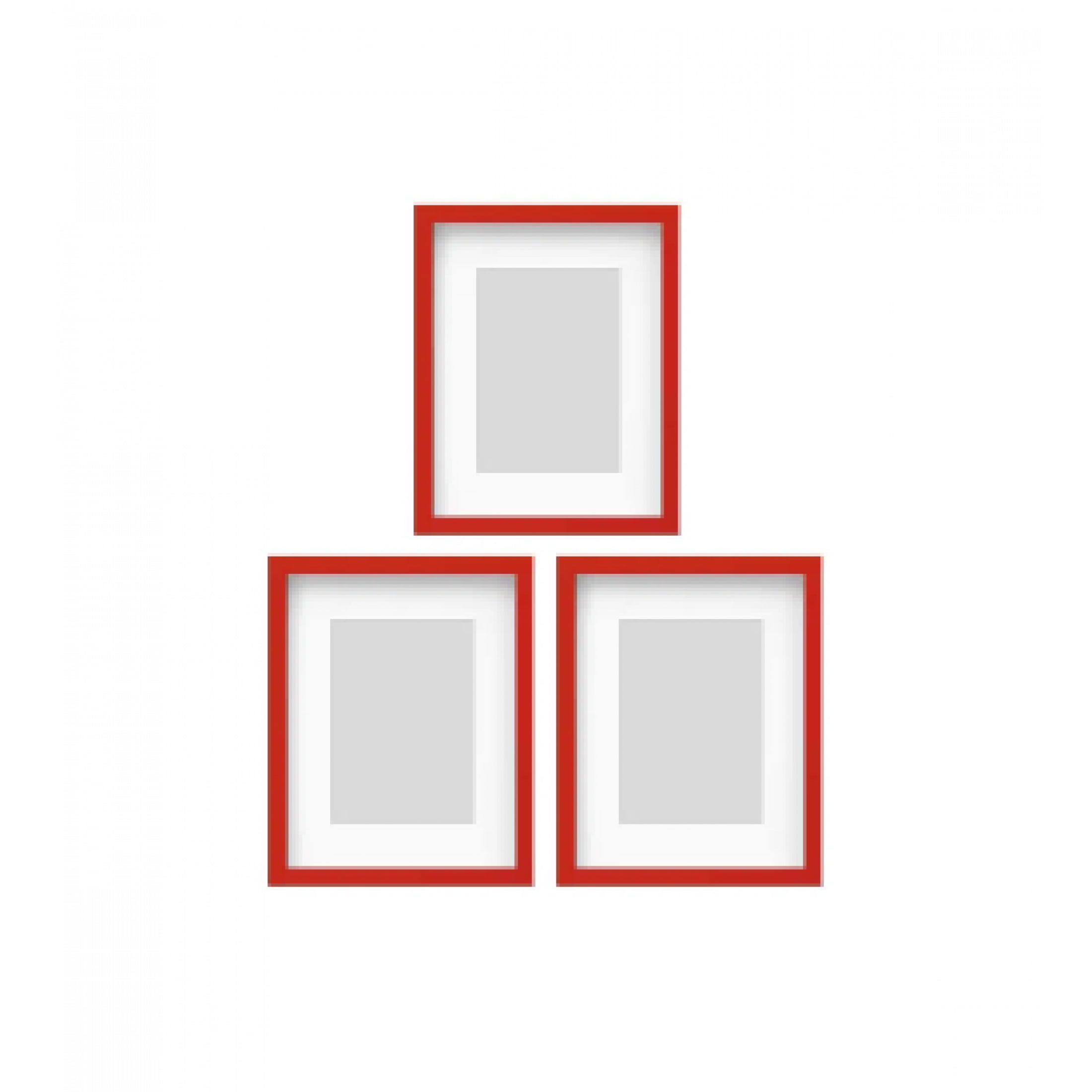 3Pcs Frame, red, 8x10 inch,Mat,Movie Poster Frame ,Photo Frames ...