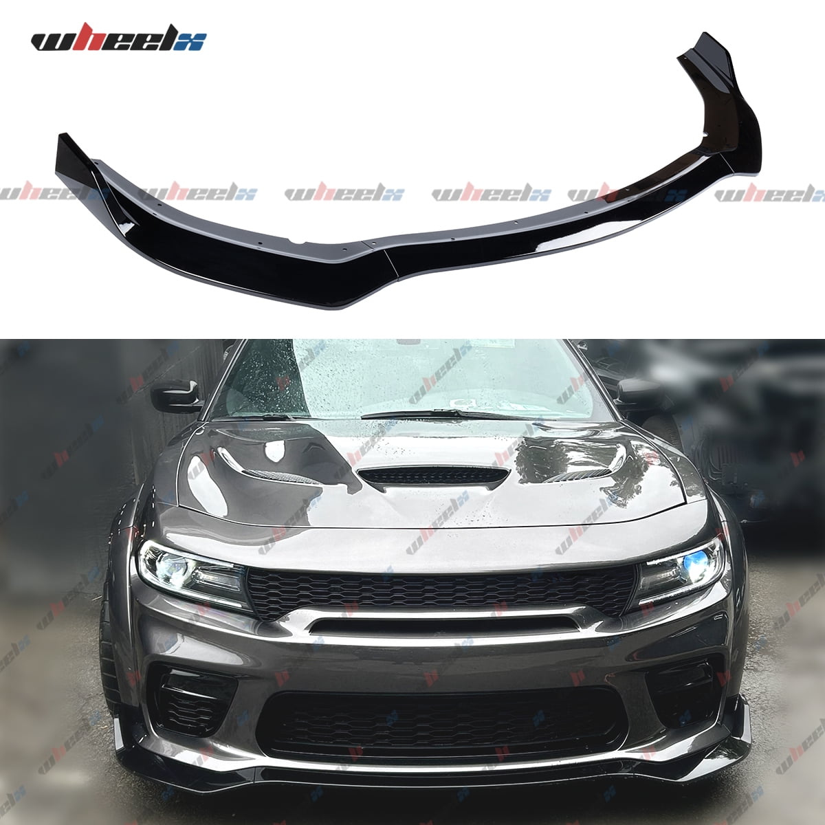 3Pcs Front Bumper Lip Compatible with 2020-2023 Dodge Charger SRT ...