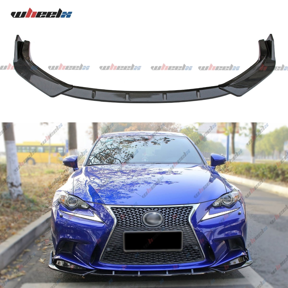 3Pcs Front Bumper Lip Compatible with 2014-2016 Lexus IS350 IS500 F ...